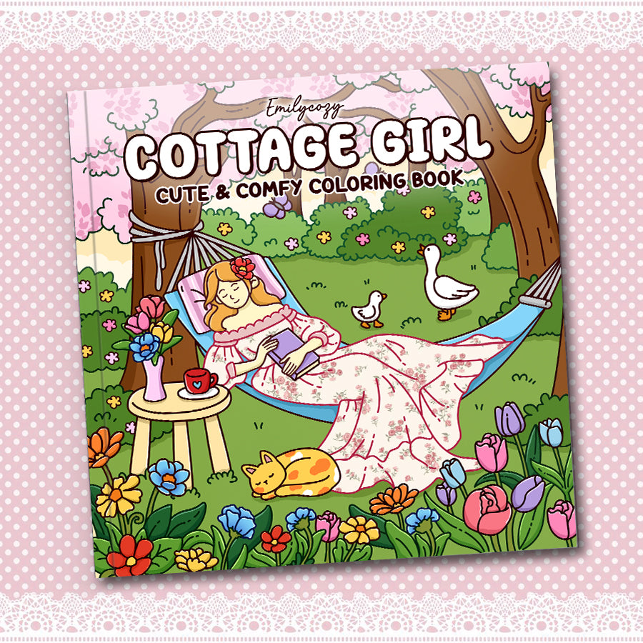 Cottage Girl Coloring Book – Emily Cozy